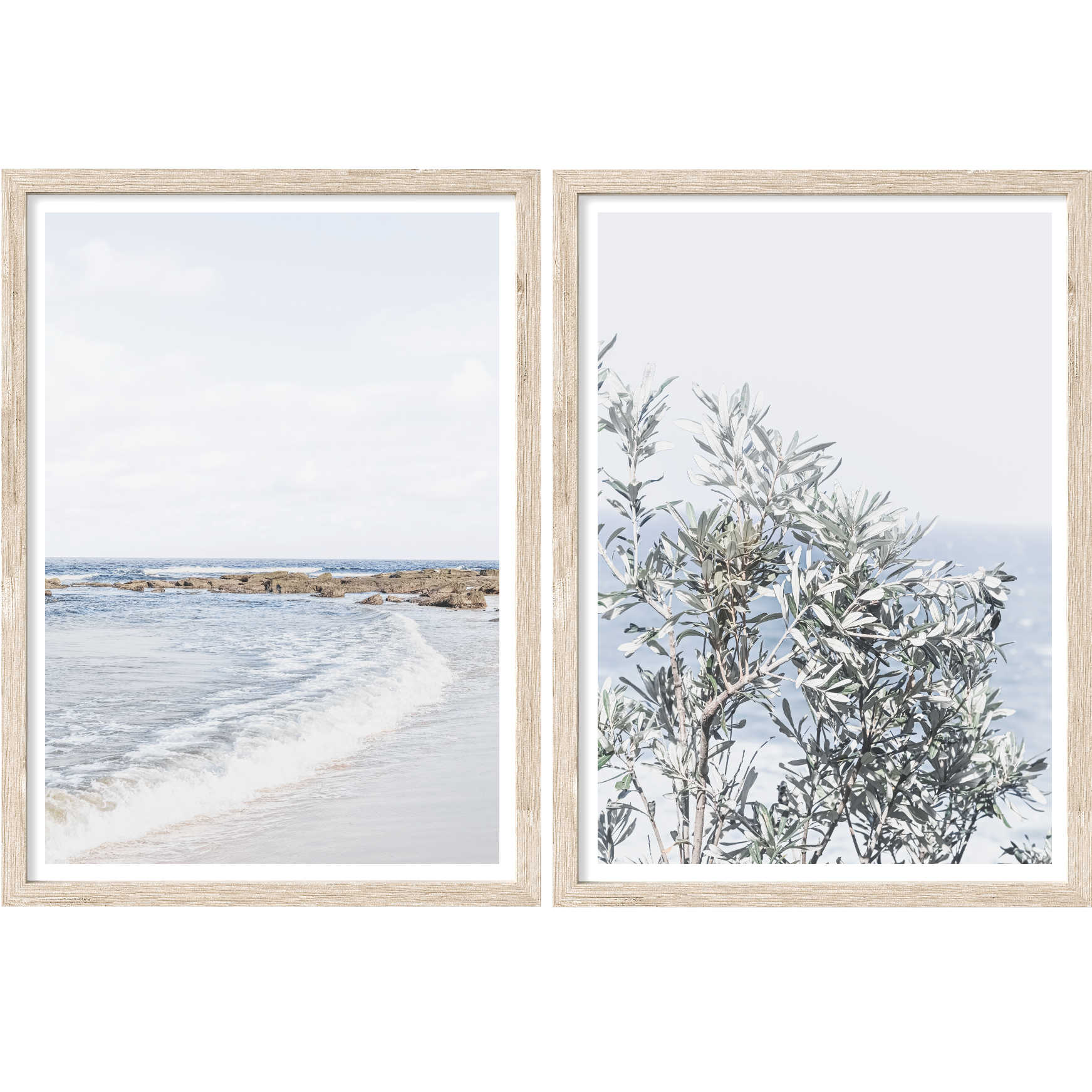 Spoon Bay Beach - Set of 2 | Coastal Wall Art | Canvas Prints or Art ...