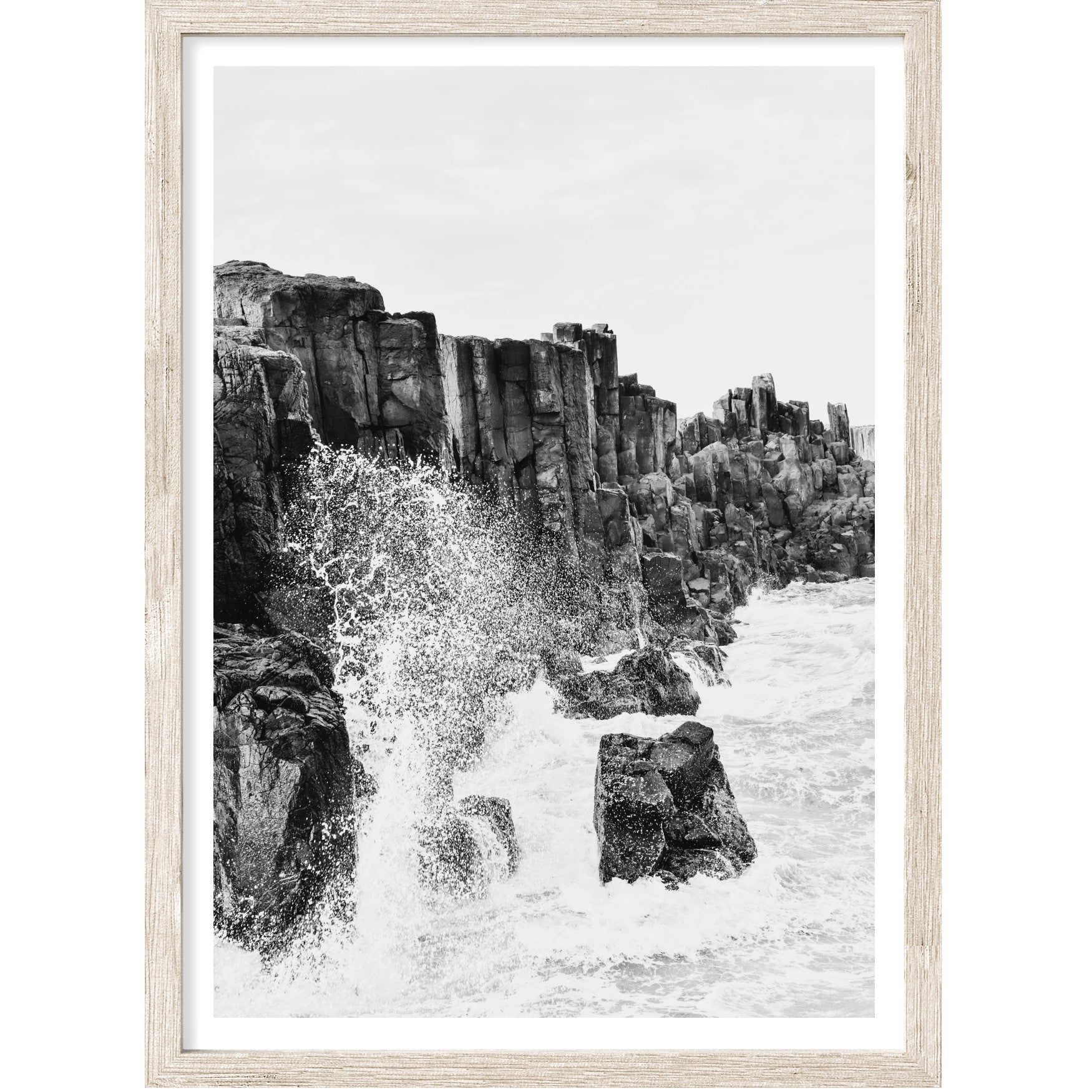 Black & White Bombo Cliffs | Coastal Wall Art | Canvas Print or Art ...