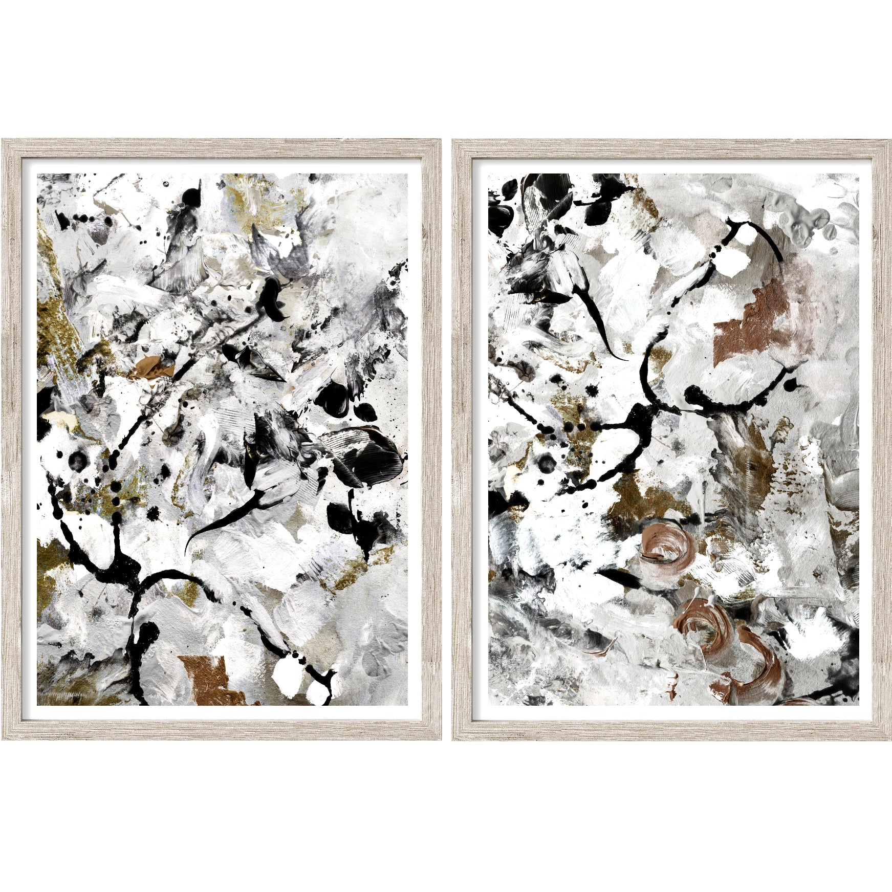Wall Art Poster Set or Canvas Prints | Abstract Wall Art | Temora - Set ...